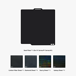 Bambu Lab 3D Effect Sheets Combo with Plate - A1, P1S, P1P, X1C, X1E ...