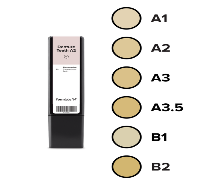 Formlabs (Form 3) Denture Teeth Resin 1L - B2 - Additive-X