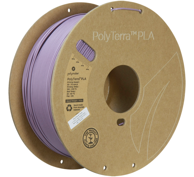 Polymaker PolyTerra PLA Filament - Muted Purple - 1KG 1.75mm - Additive-X
