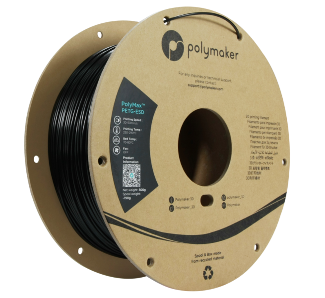Polymaker PolyMax™ Tough PETG-ESD Black - Additive-X