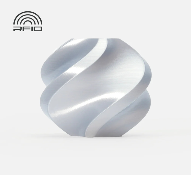 Bambu Lab PLA Silk Filament - Silver (No Longer Available) - Additive-X