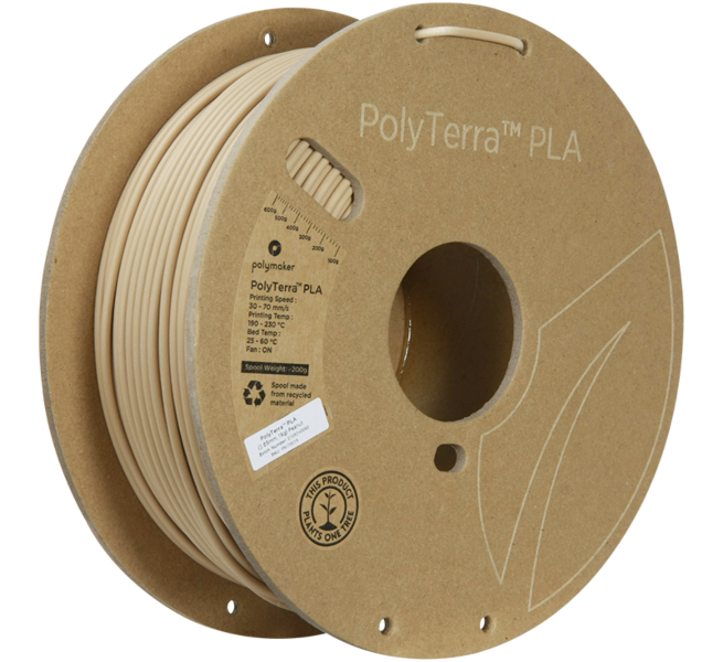 Polymaker PolyTerra PLA Filament - Peanut - 1KG 1.75mm - Additive-X