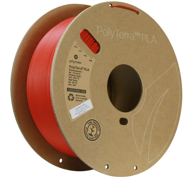 Polymaker PolyTerra PLA Filament - Army Red - 1KG 1.75mm - Additive-X